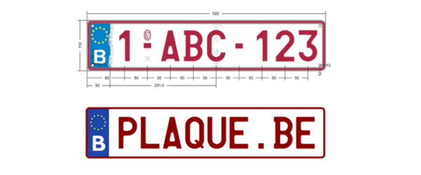 Plaque d’immatriculation officielle DIV vs copie - Plaque.be